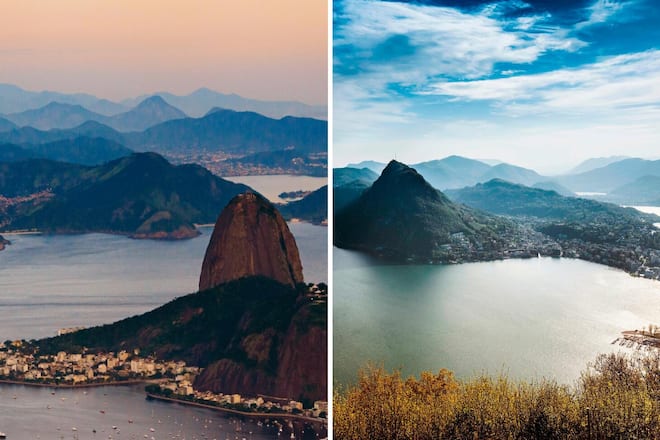 Rio de Janeiro et Lugano: deux baies plein soleil | Illustré
